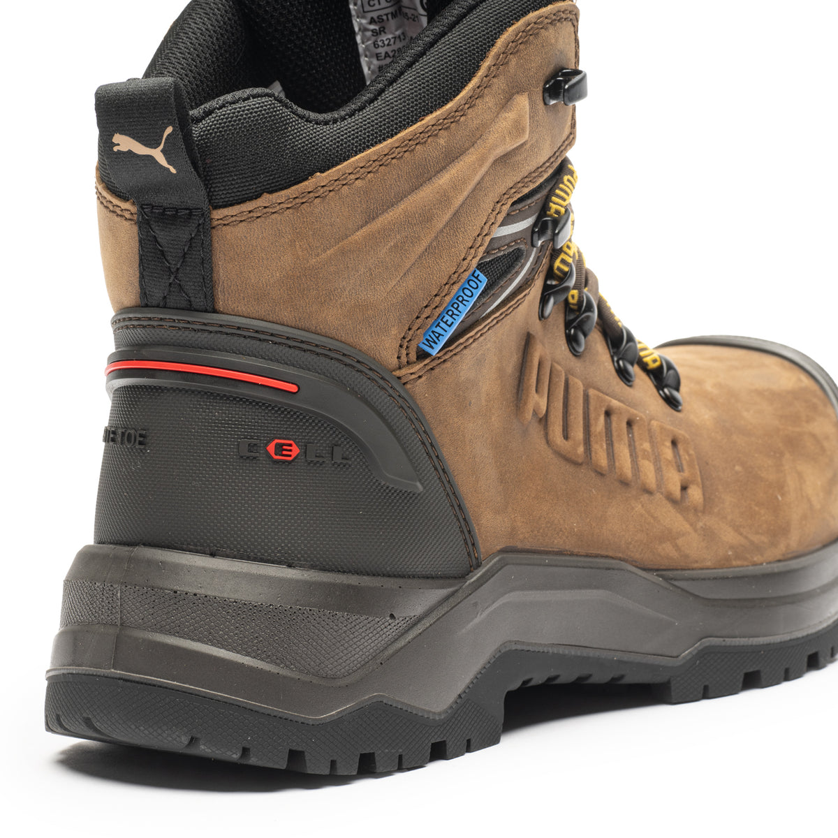 Puma Iron Brown Men's 6" Waterproof Composite Toe Work Boots 632713 ...