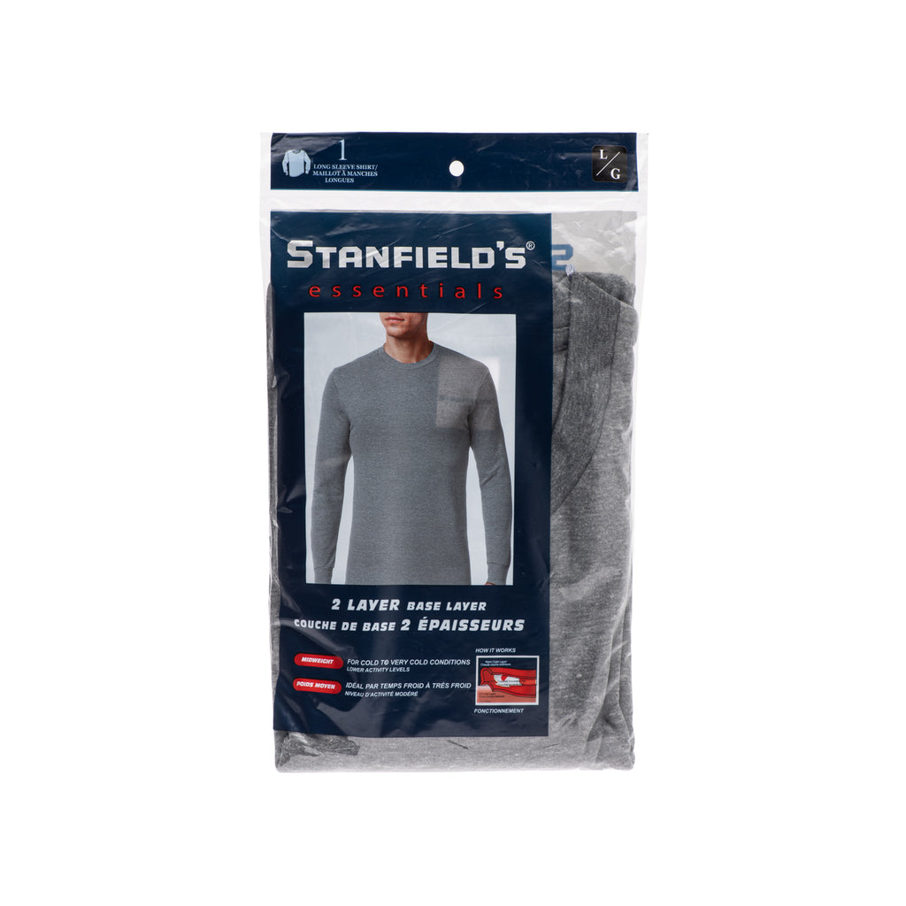 Stanfield's Essentials Men's 2 Layer Thermal Long Sleeve Shirt - U9547 ...